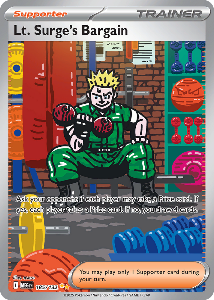 Lt. Surge's Bargain - Mega Evolution - 185 – Bulbastore